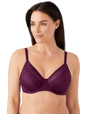 Wacoal Feather Full Figure Sheerembroidery Underwire Bra Size 34c
